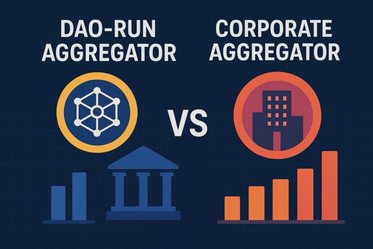 DAO-Run Aggregator vs Corporate Aggregator: The Real Differences Explained