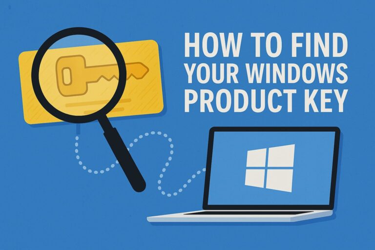 How to Find Your Windows Product Key