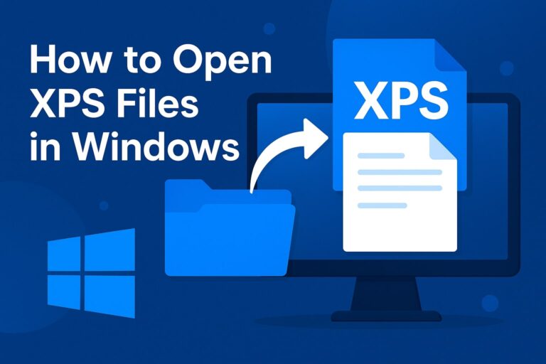 How to Open XPS Files in Windows: Quick Guide for All Users