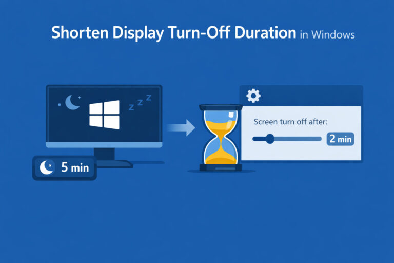 How to Shorten Display Turn-Off Time in Windows 11 & 10 (2026 Guide)