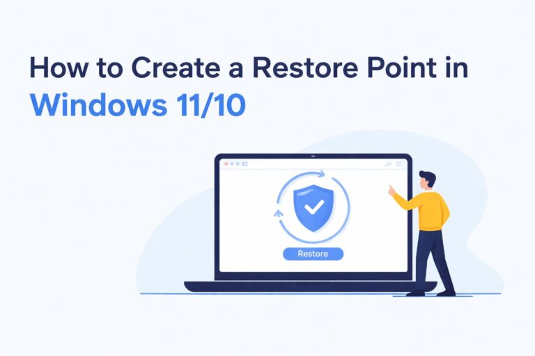 How to Create a Restore Point in Windows 11/10: Complete Guide in 2026