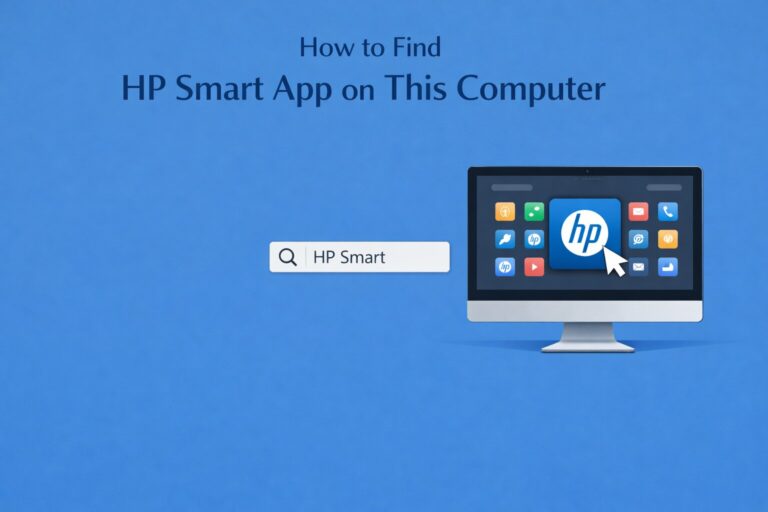 How to Find HP Smart App on This Computer (Windows 11/10 Guide in 2026)