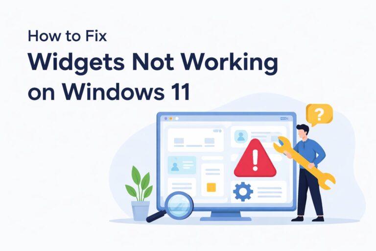 How to Fix Widgets Not Working on Windows 11 (2026 Guide)