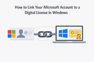 How to Link Your Microsoft Account to a Digital License in Windows 2026