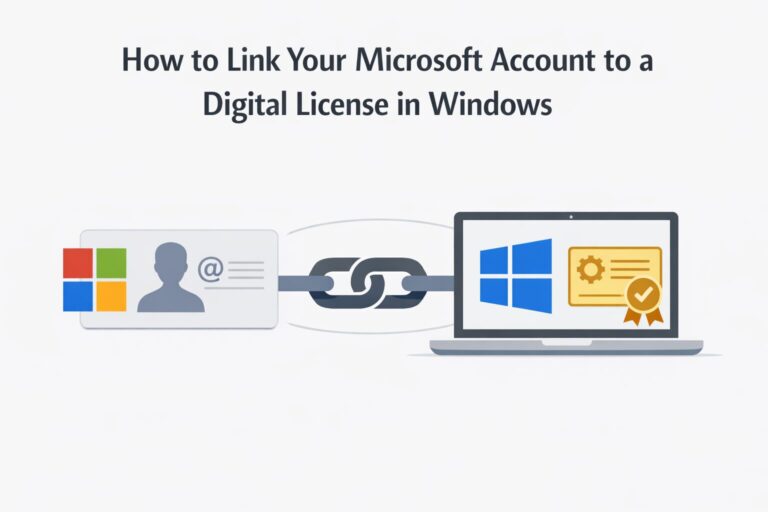 How to Link Your Microsoft Account to a Digital License in Windows 2026