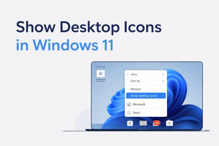 How to Show Desktop Icons in Windows 11 (Step-by-Step Guide 2026)