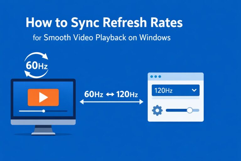 How to Sync Refresh Rates for Smooth Video Playback on Windows 2026