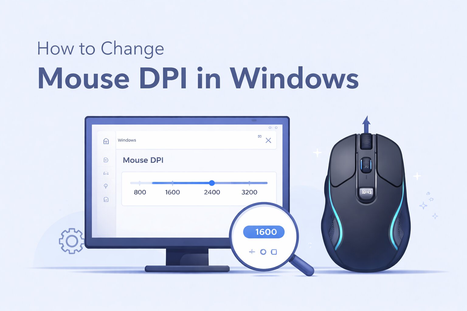How to Change Mouse DPI in Windows 11/10: Full Guide