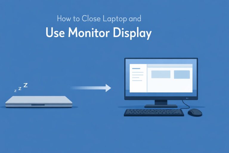 How to Close Laptop and Use Monitor Display in 2026 (Full Setup Guide)