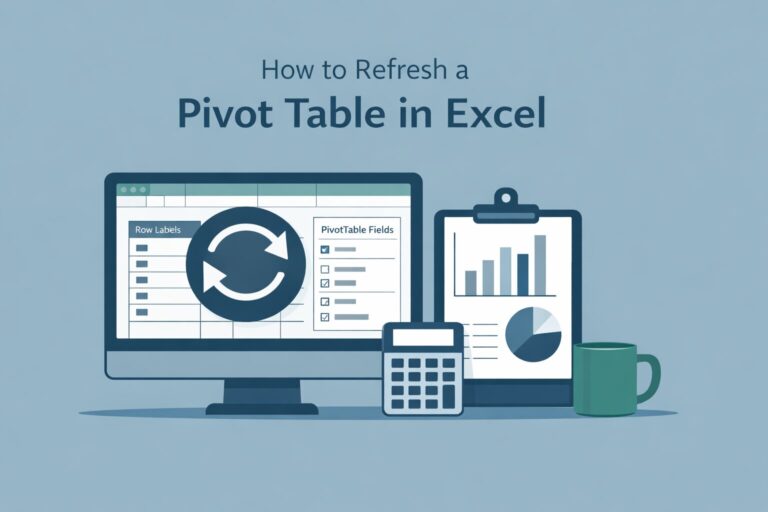 How to Refresh a Pivot Table in Excel: Step-by-Step Guide 2026