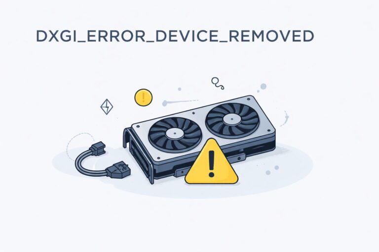 DXGI_ERROR_DEVICE_REMOVED: The Complete Fix Guide for Windows Users in 2026